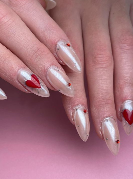 25 Heart Nail Designs You Can Enjoy All Year Round