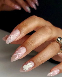 25 of the Most Beautiful Bow Nail Designs